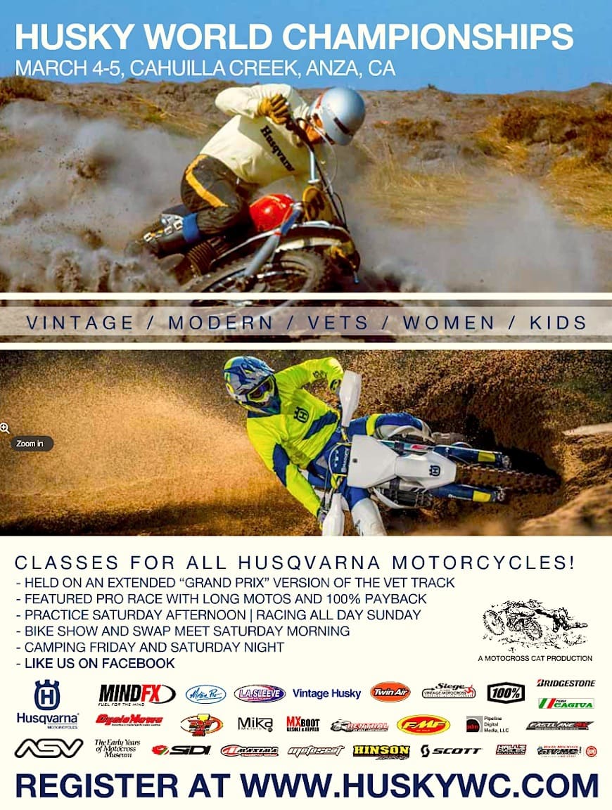 2017 HUSKY WORLD CHAMPIONSHIP AT CAHUILLA CREEK ON SUNDAY - Motocross ...